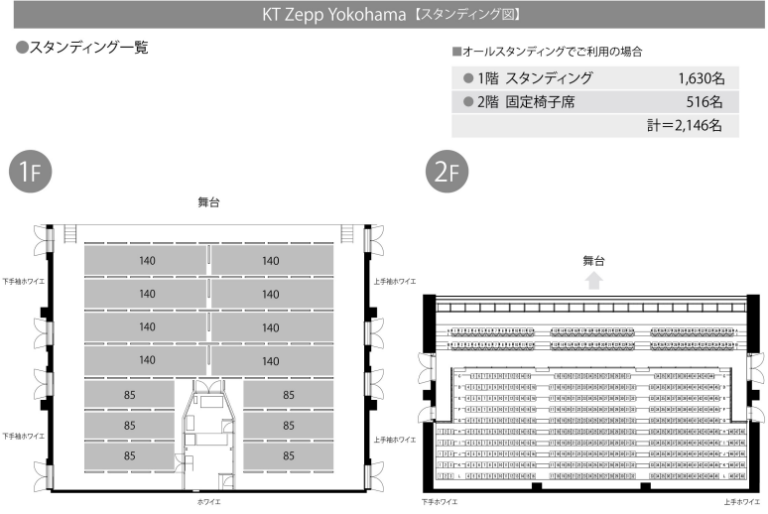 KT ZEPP YOKOHAMA 駅からの行き方・ステージの見え方 - tm-808